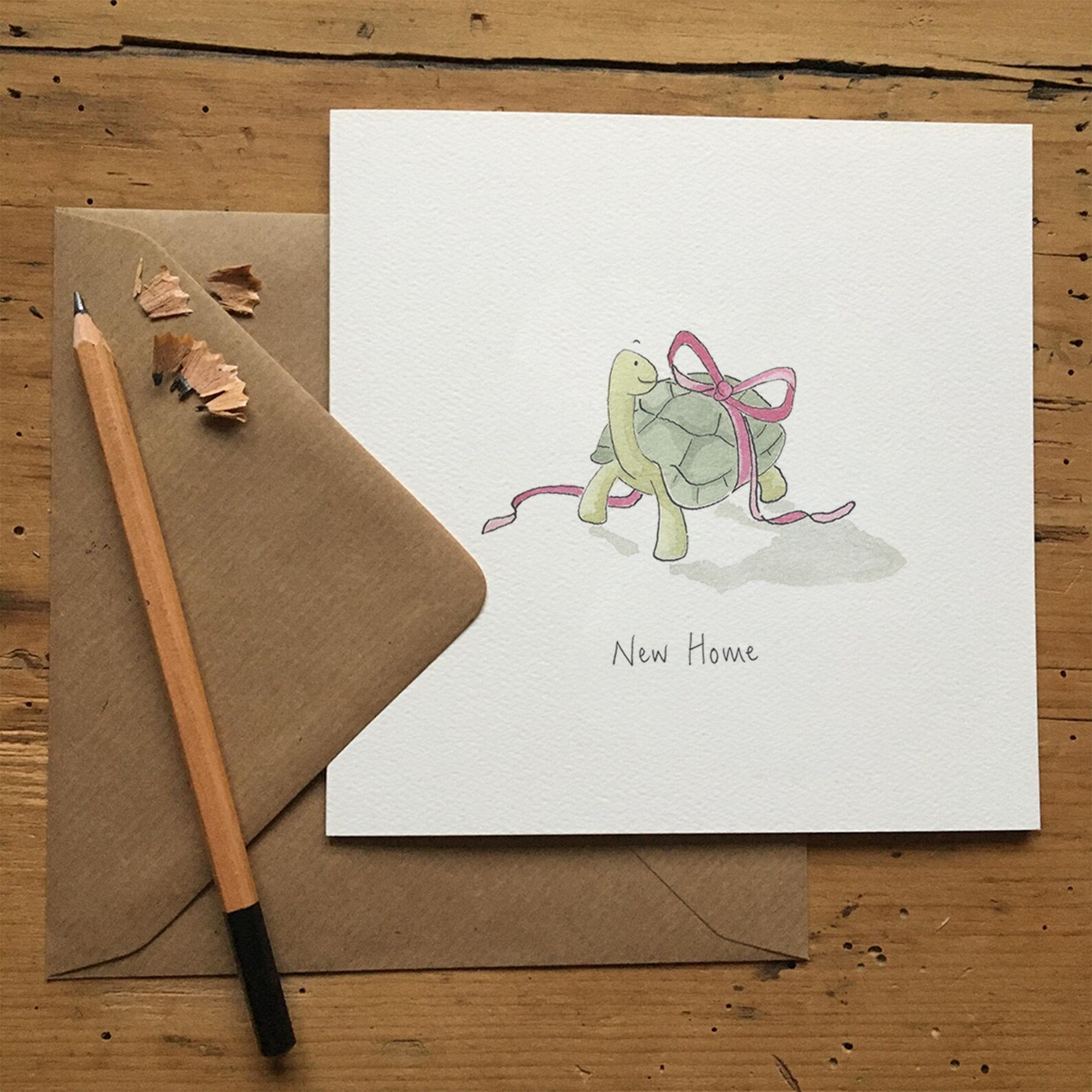 New Home Card Tortoise - Etsy