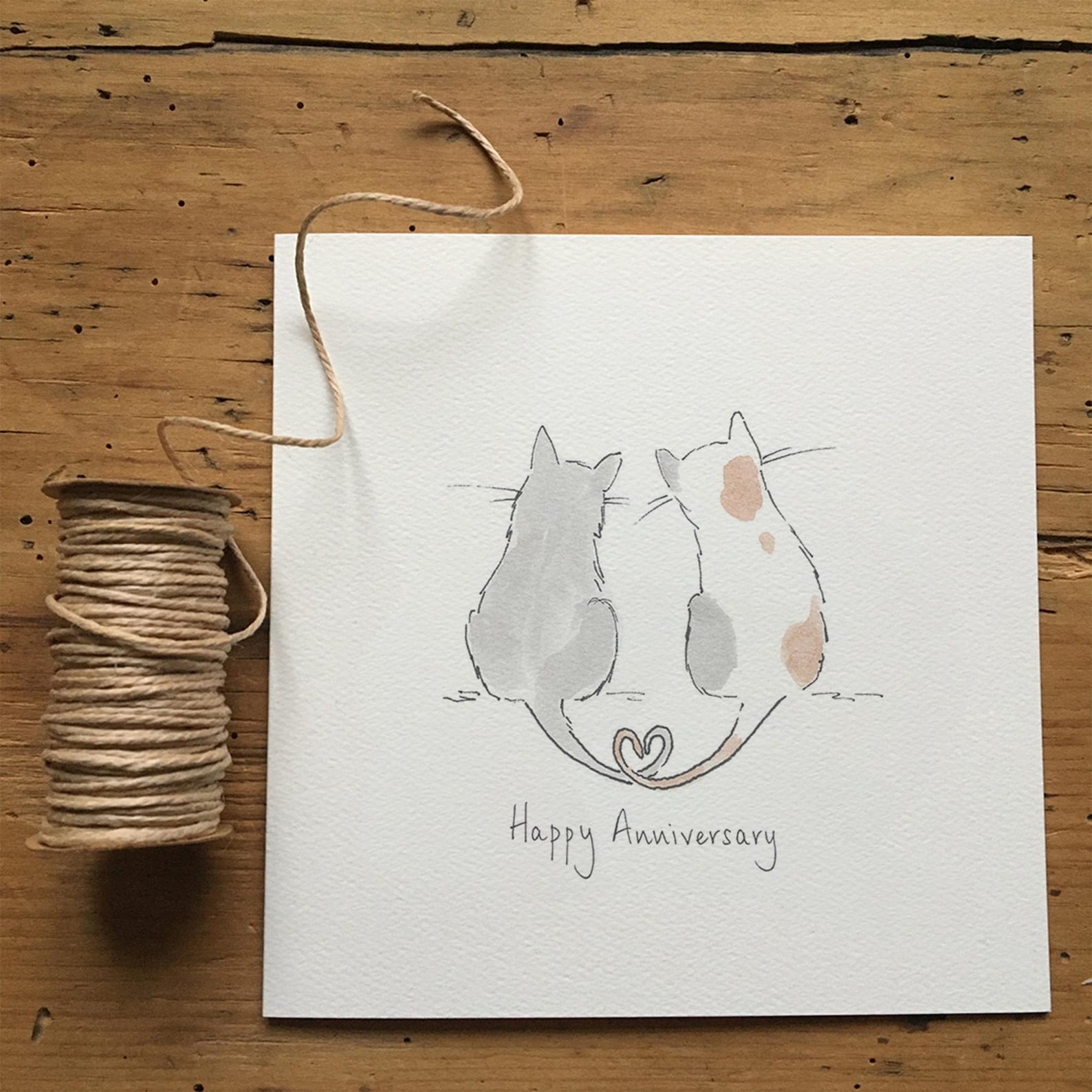 Anniversary Card Happy Anniversary Cats | Etsy