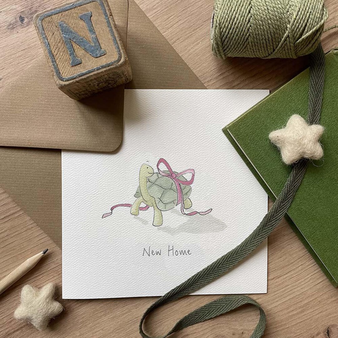 New Home Card Tortoise - Etsy