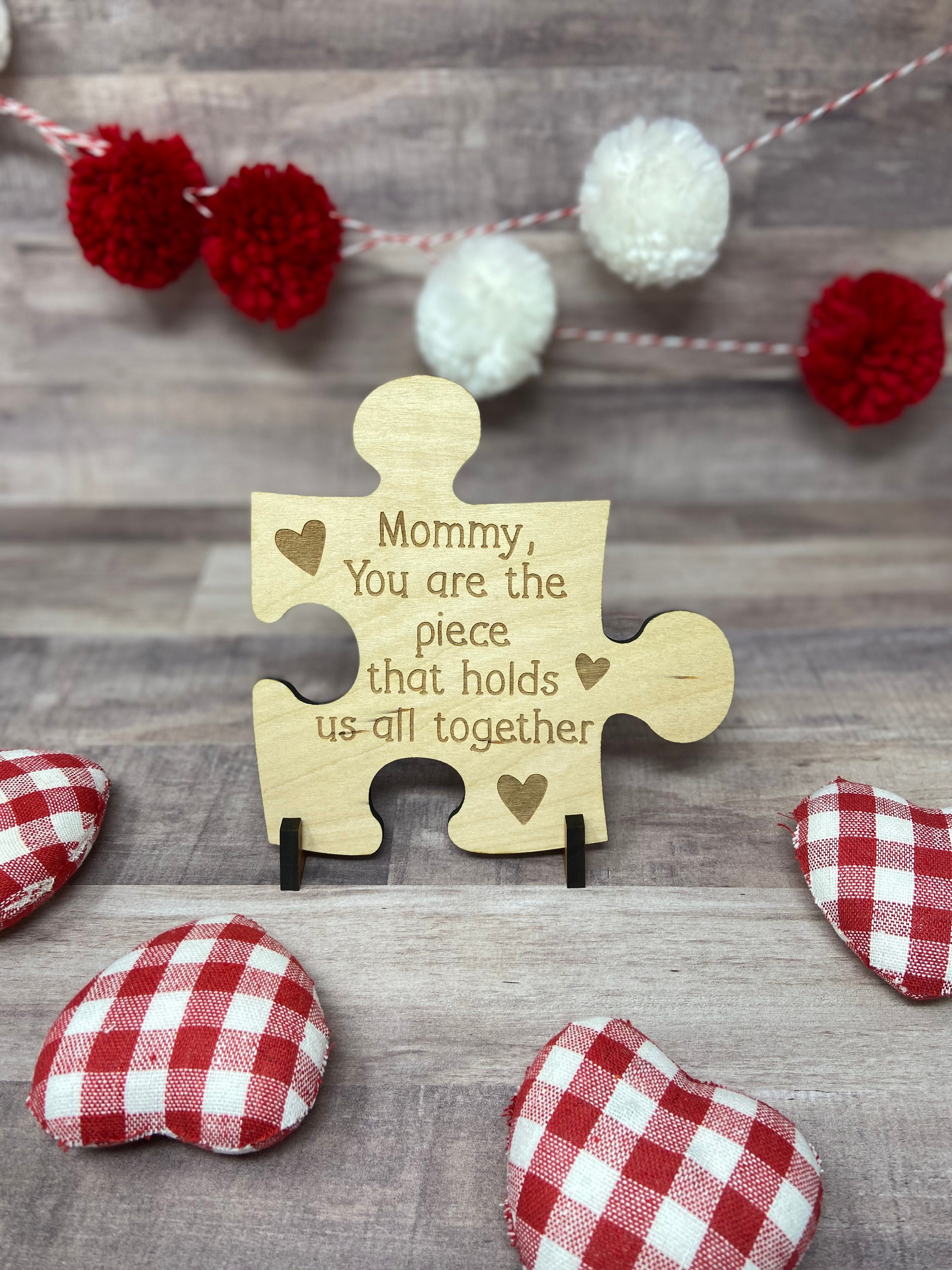 Mom Puzzle Piece Sign