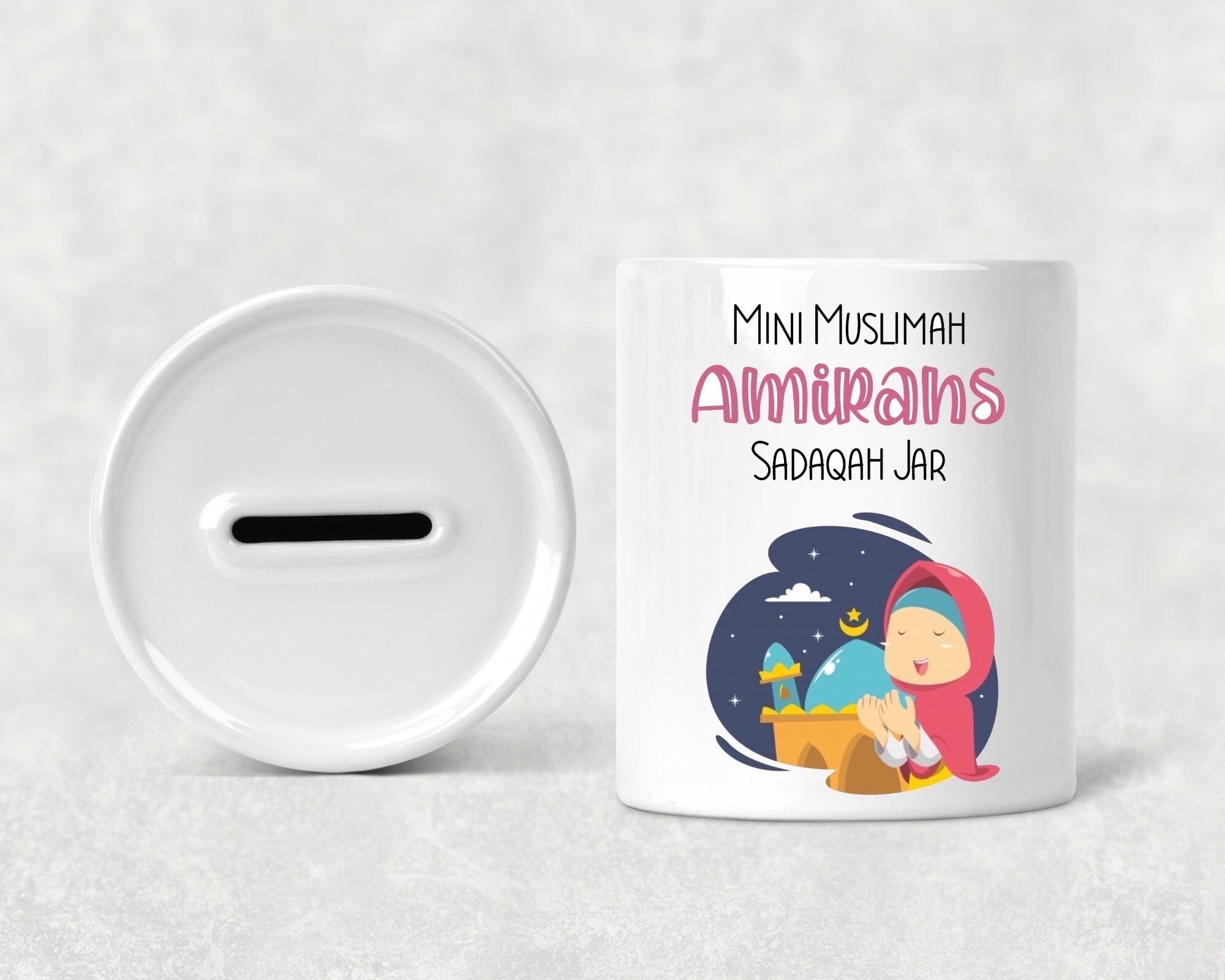 Sadaqah Jar Islamic Personalised Wedding Birthday Girl - Etsy