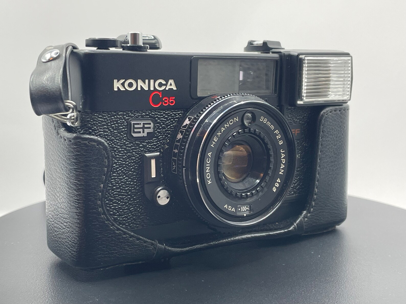 Konica C35 EF Point and Shoot 35mm Film Camera Hexanon 38mm F2.8 Lens ...