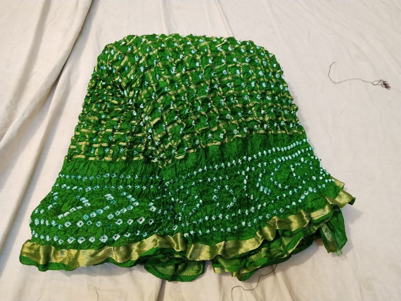 Bandhani Gharchola Saree Zari Border Zari Check Silk Traditional Indian ...