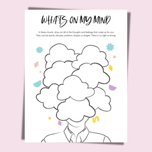 Art Therapy Worksheet PDF, Therapeutic Art Self Care Worksheet ...