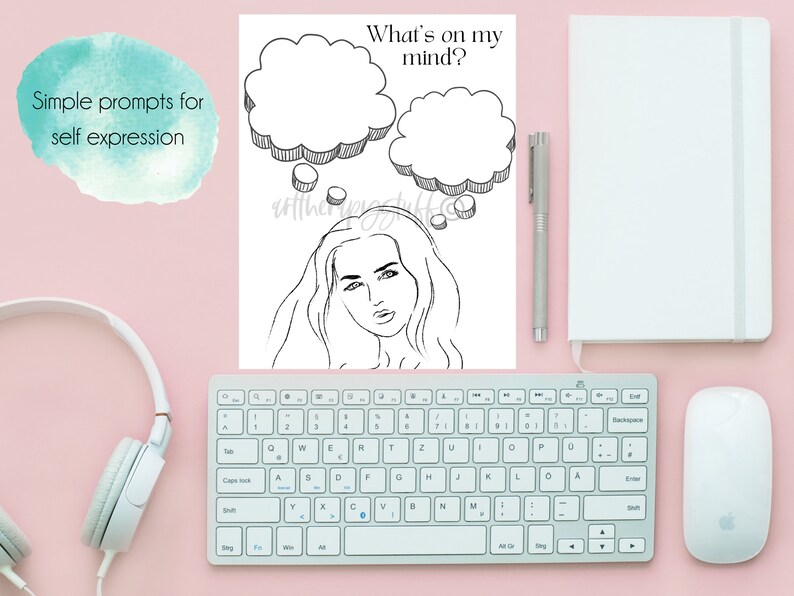 Art Therapy Worksheet PDF, Therapeutic Art Self Care Worksheet ...