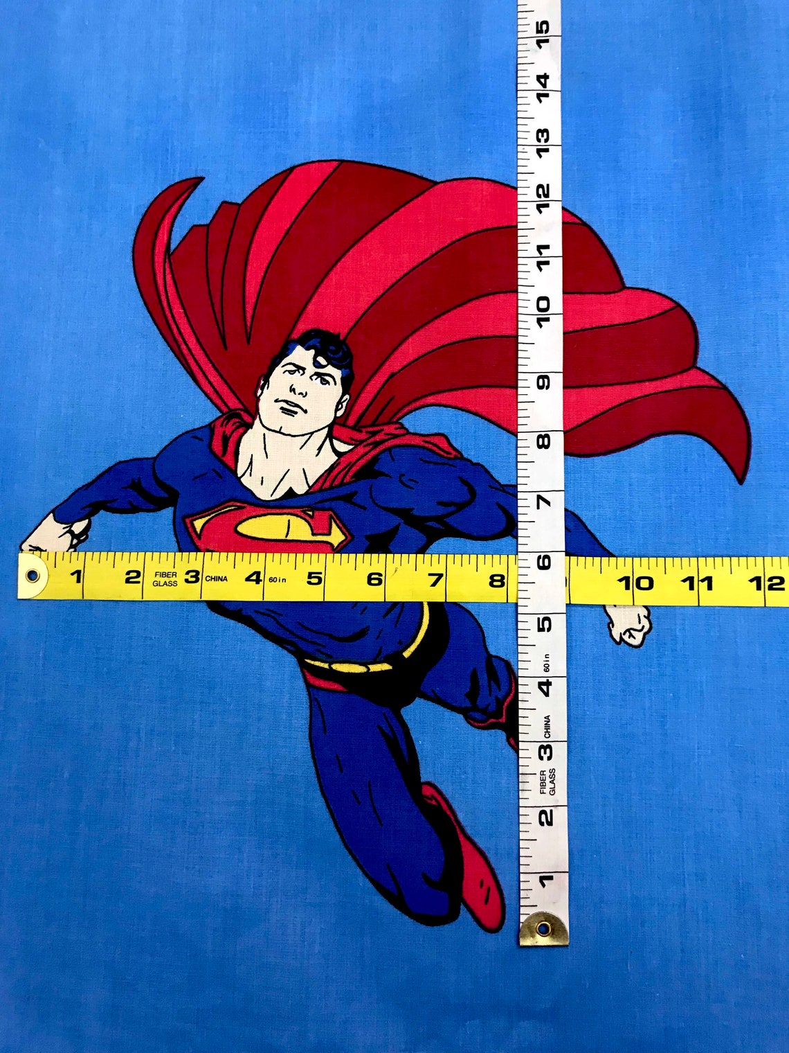DC Comics Superman FABRIC Cotton Blend L38 X | Etsy