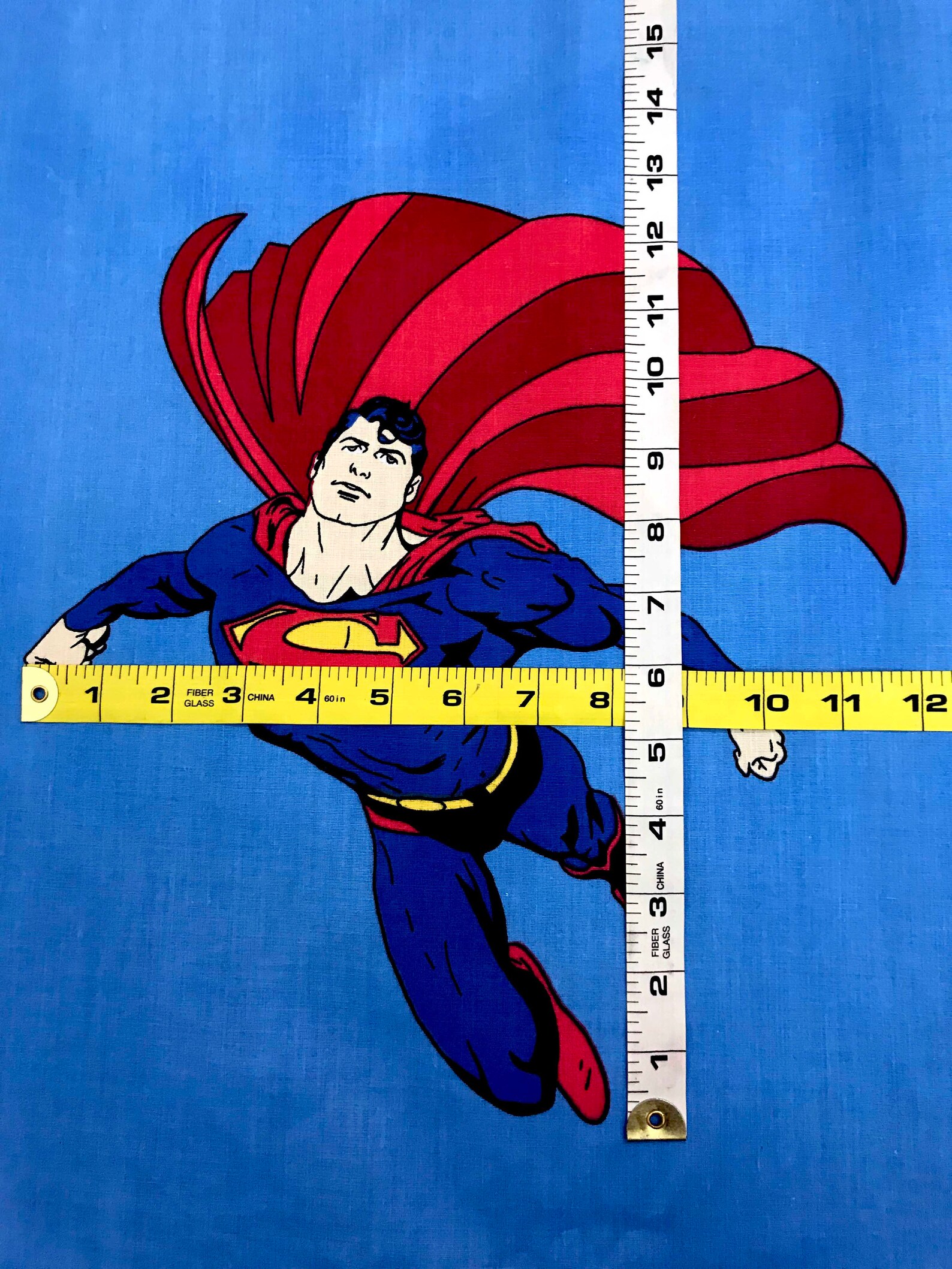 DC Comics Superman FABRIC Cotton Blend L38 X | Etsy