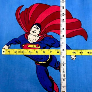 DC Comics Superman FABRIC Cotton Blend L38 X W62 Inches - Etsy