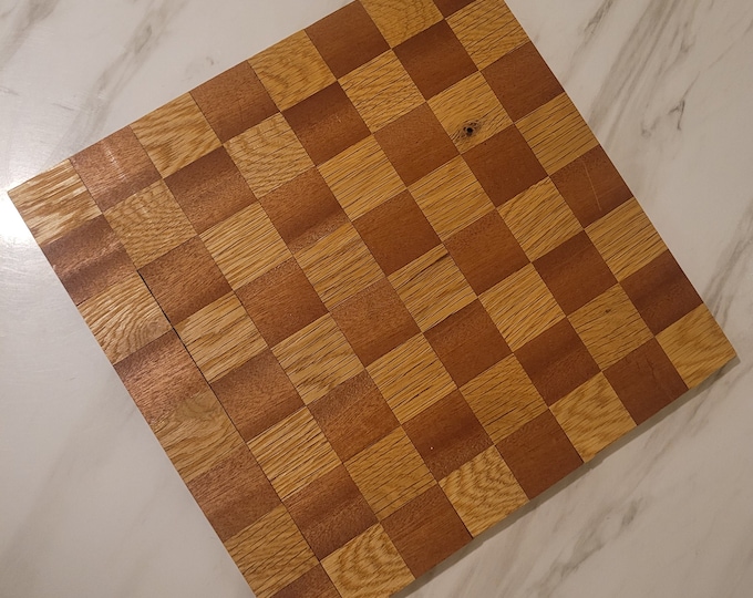 Wooden Checkerboard | 12"x12" | Multi-use Game Board, Cutting Board ...