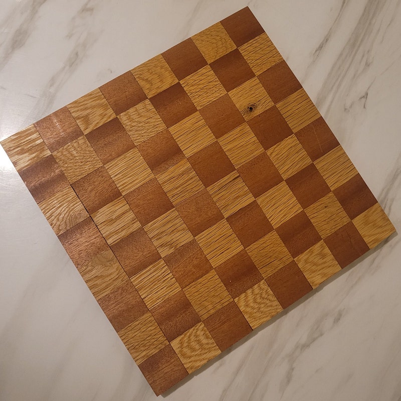 Wooden Checker Board - Etsy