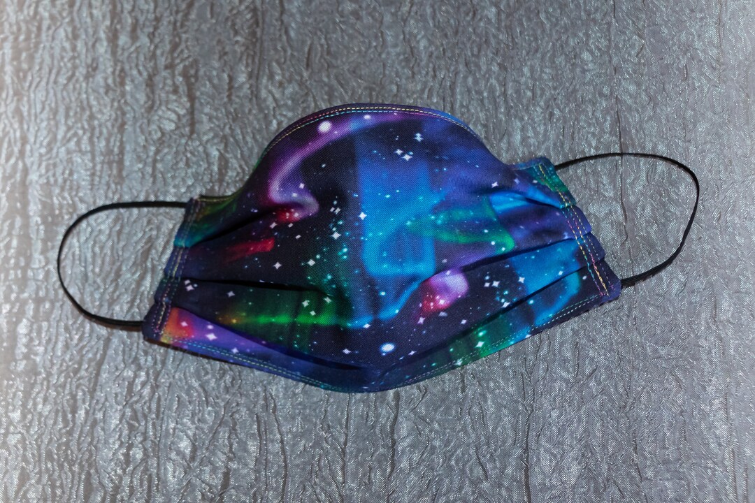 Northern Lights Face Mask, Triple Layer, Washable, Reusable, Reversible ...