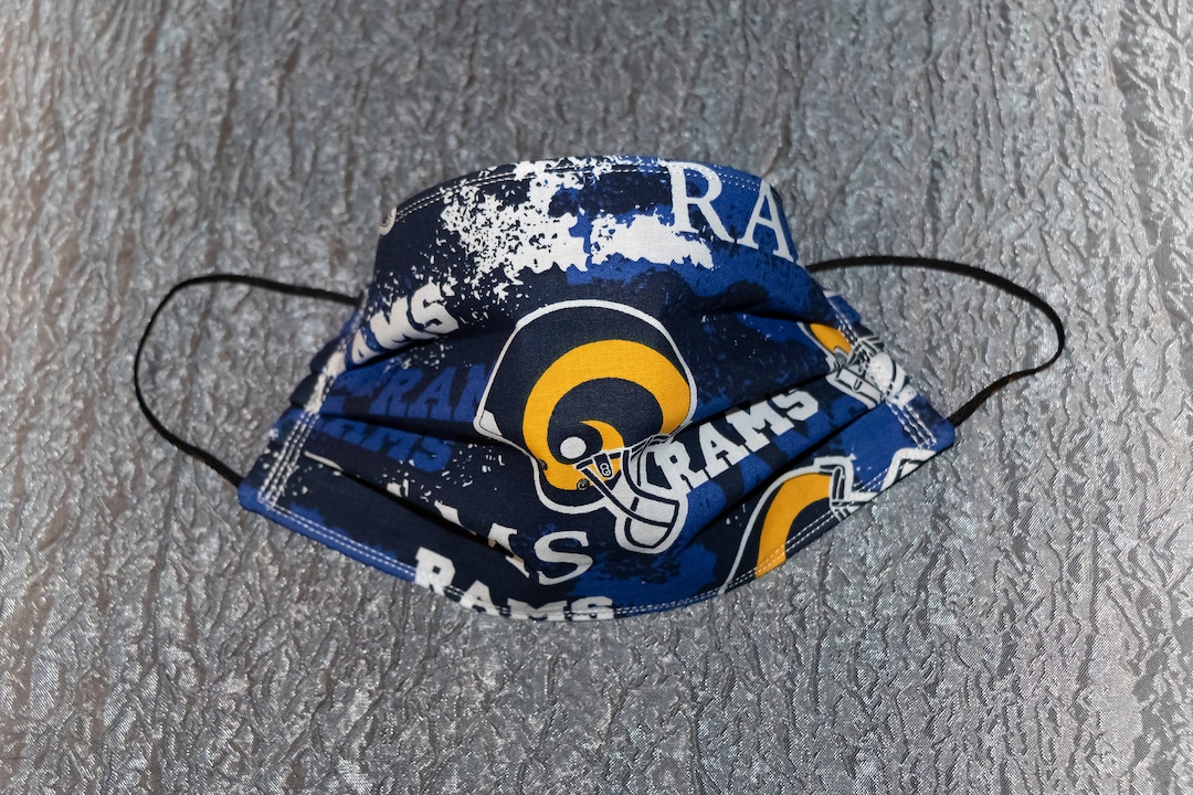 Clearance Sale, READY TO SHIP! Rams Football Face Mask, Triple Layer ...
