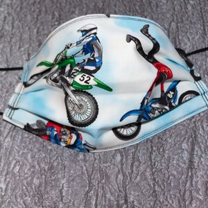 Dirt Bikes Motocross Face Mask, Triple Layer, Washable, Reusable ...