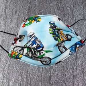 Dirt Bikes Motocross Face Mask, Triple Layer, Washable, Reusable ...