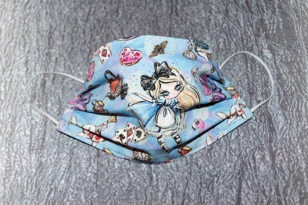 Alice Face Mask, Triple Layer, Washable, Reusable, Reversible ...