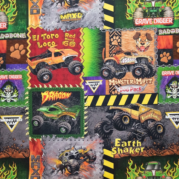 Monster Jam Face Mask - Etsy