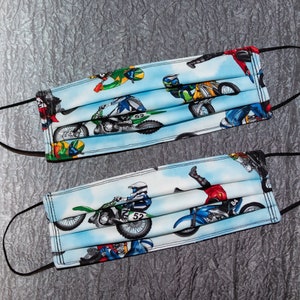 Dirt Bikes Motocross Face Mask, Triple Layer, Washable, Reusable ...