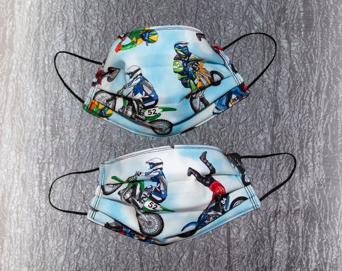 Dirt Bikes Motocross Face Mask, Triple Layer, Washable, Reusable ...