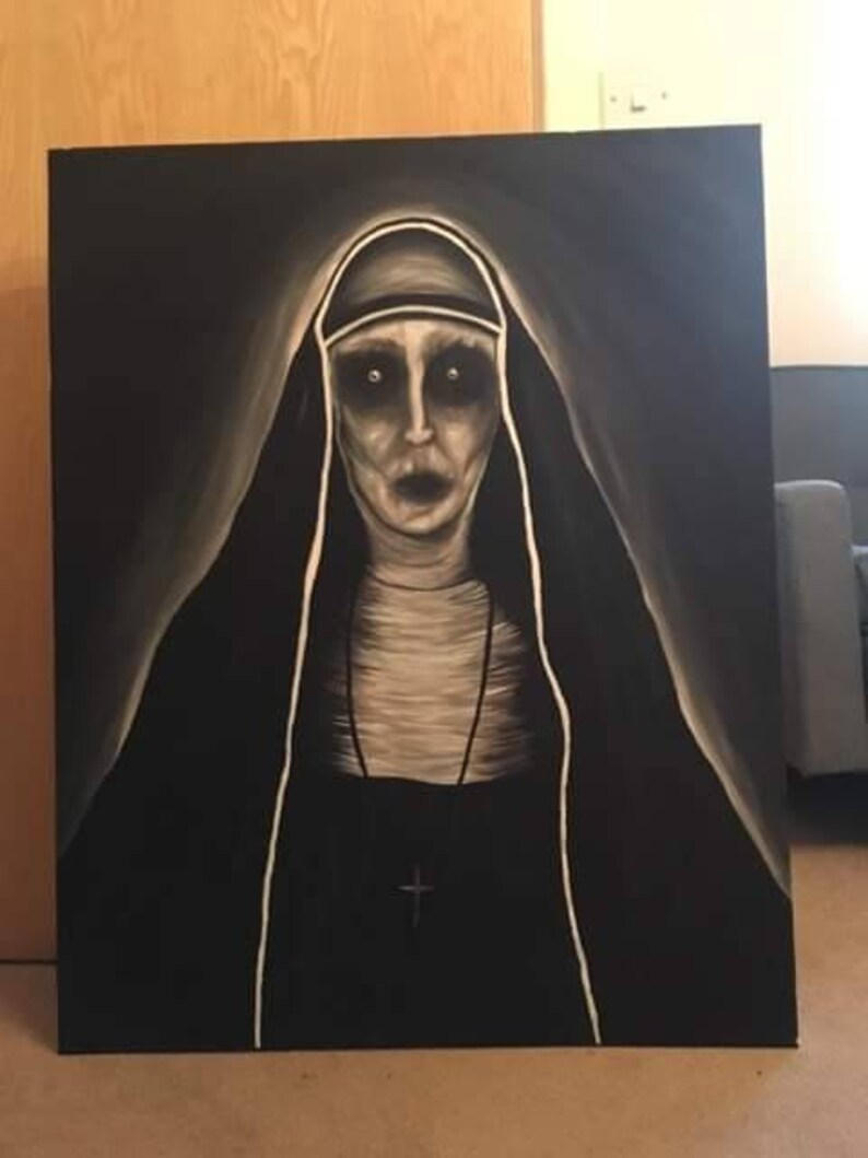 The Nun - Conjuring Painting - Canvas - Etsy