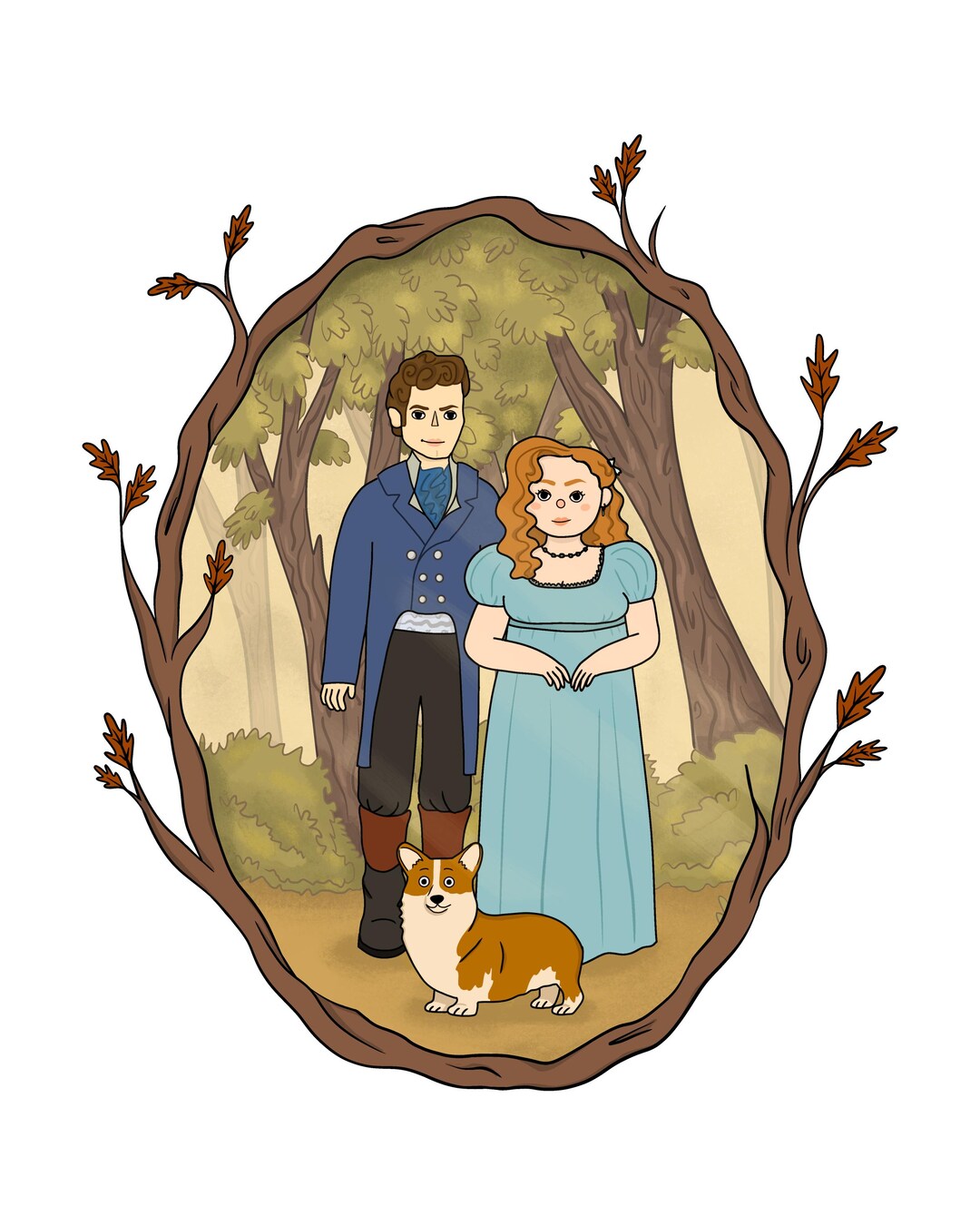 Custom Cartoon Portrait |otgw Drawing|couple Digital Art|custom Friend ...