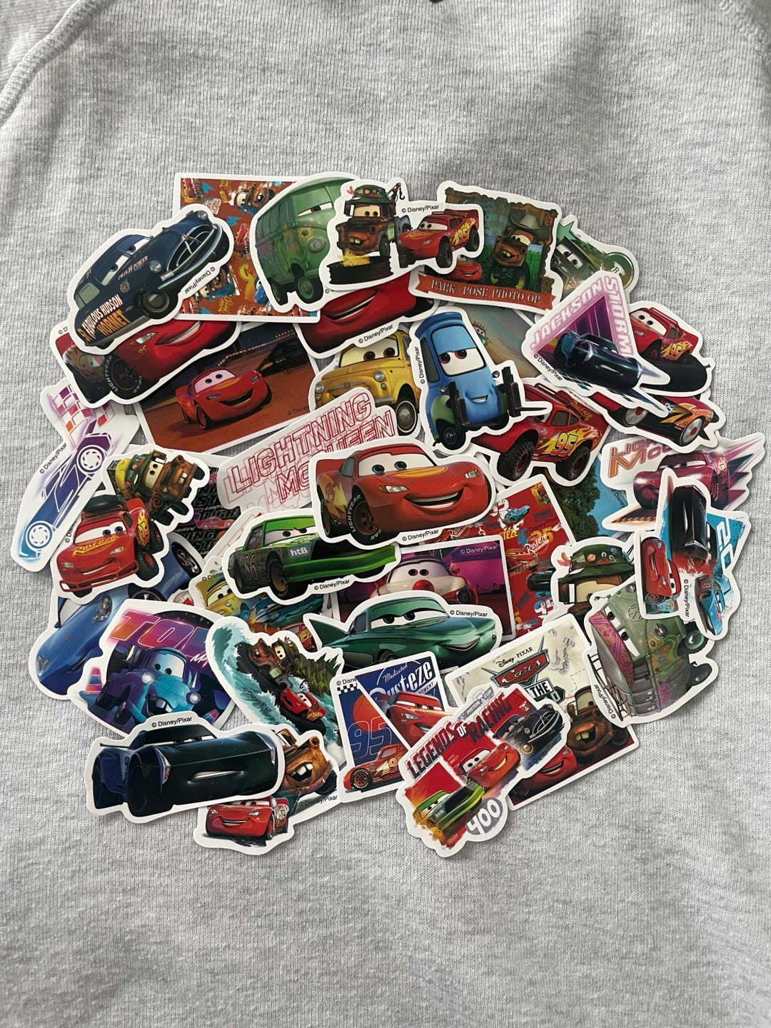 Lightning Mcqueen Car Stickers: Random Laptop & Water Bottle Decals - Etsy