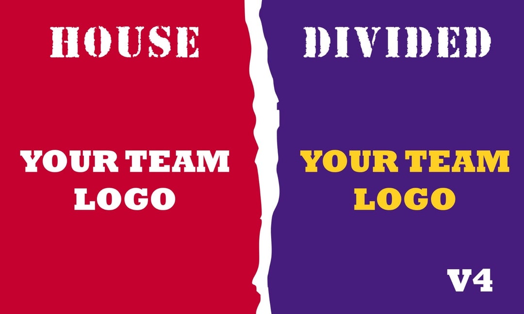 Make Your Own Custom House Divided Flag for Any Teams, Schools or ...