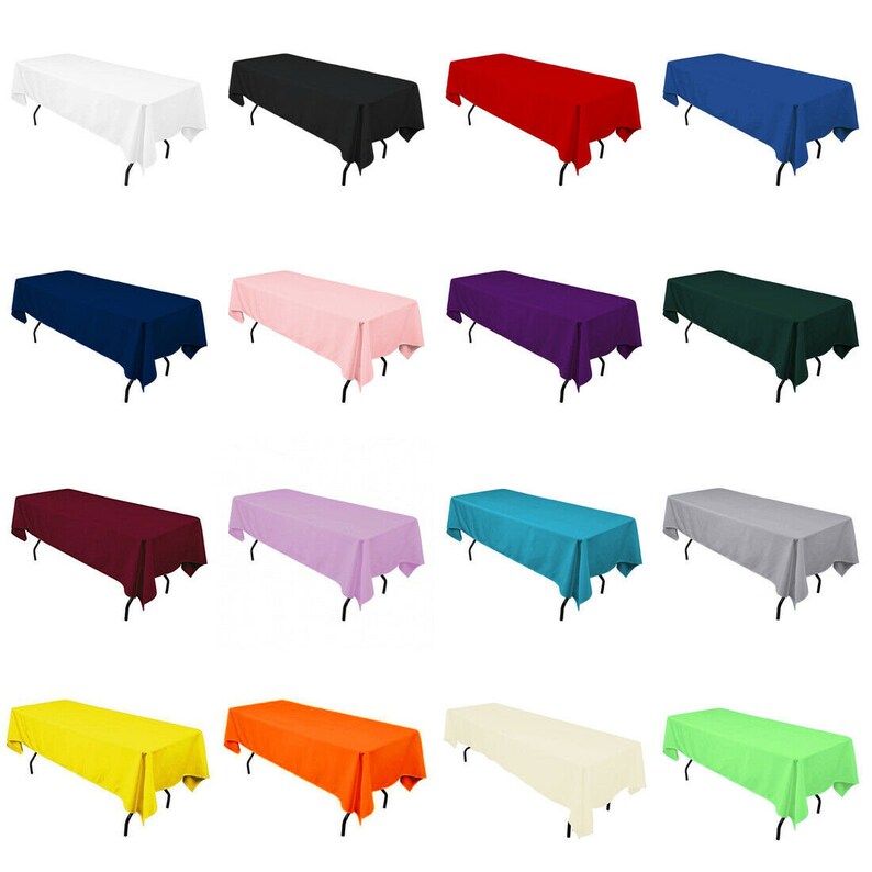 60x102 Rectangular Seamless Tablecloth for Wedding - Etsy