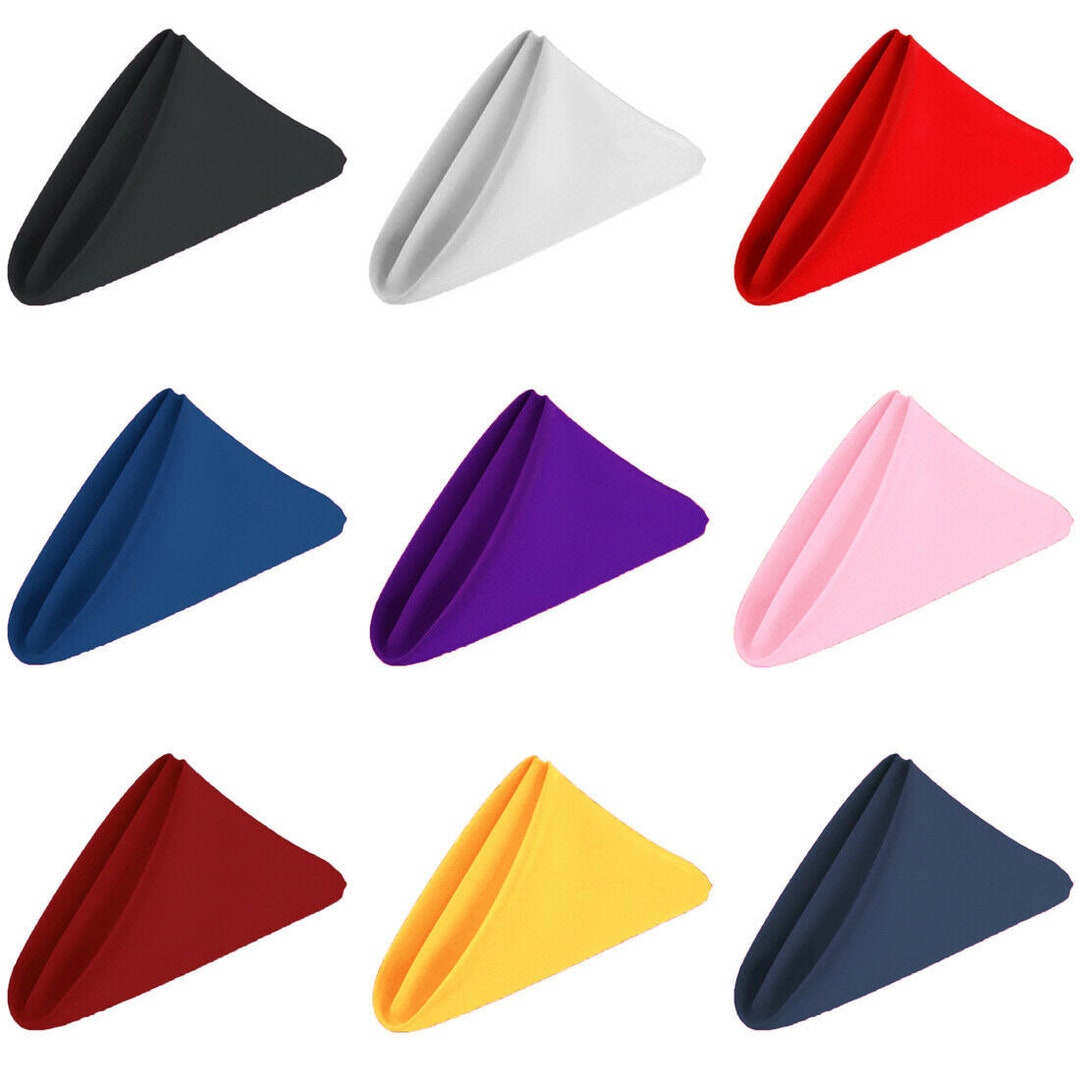 Polyester Dinner Napkins for Wedding Party Event Decor pack of 10 - Etsy