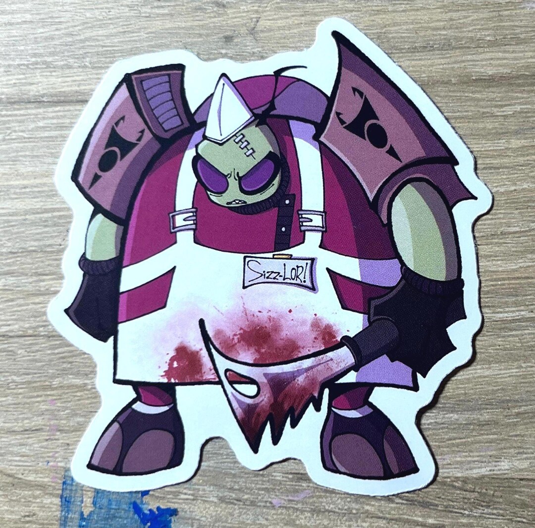 Sizzlor Invader Zim Sticker - Etsy