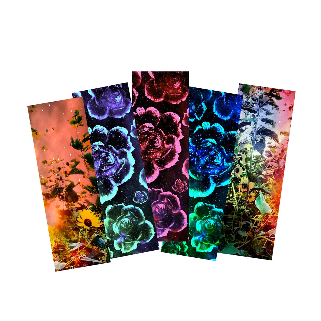 Floral Bookmark Collection Printable 2023 Bookmarks Rose Sunflower ...