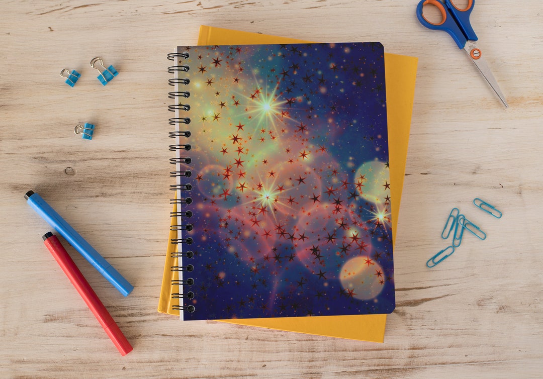 Spiral Notebook With Light Ray Design Perfect for Note-taking, Staying ...
