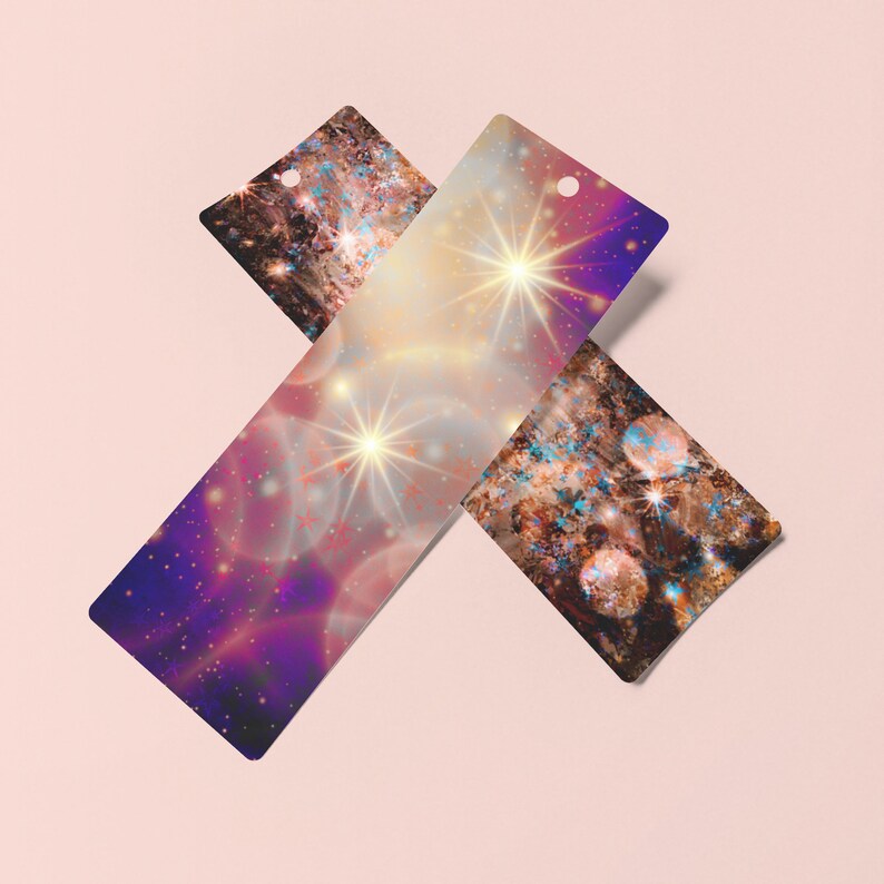 5 Sparkly II Bookmarks Printable Glitter Bookmark Set for Book Lovers ...
