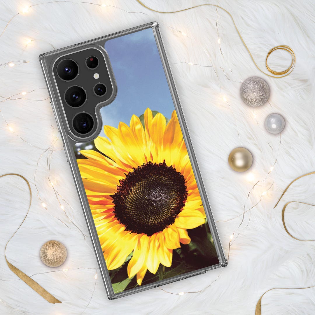 Clear Sunflower Samsung Case for Nature Lovers, Bright Style Fans ...