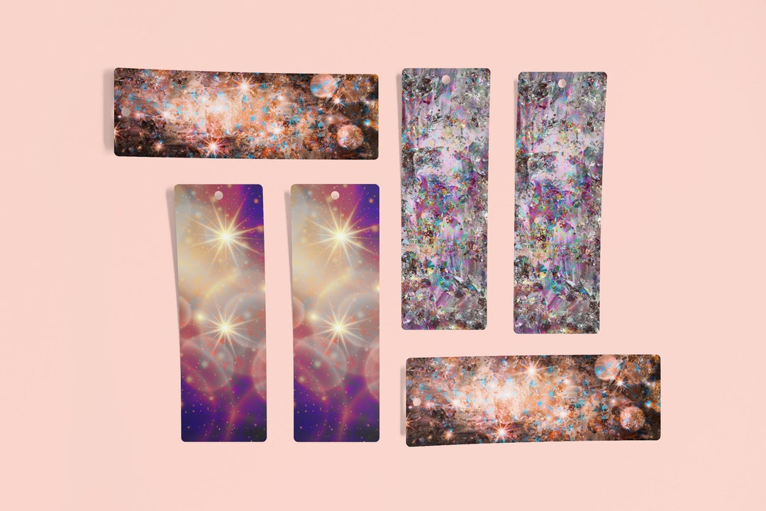 5 Sparkly II Bookmarks Printable Glitter Bookmark Set for Book Lovers ...