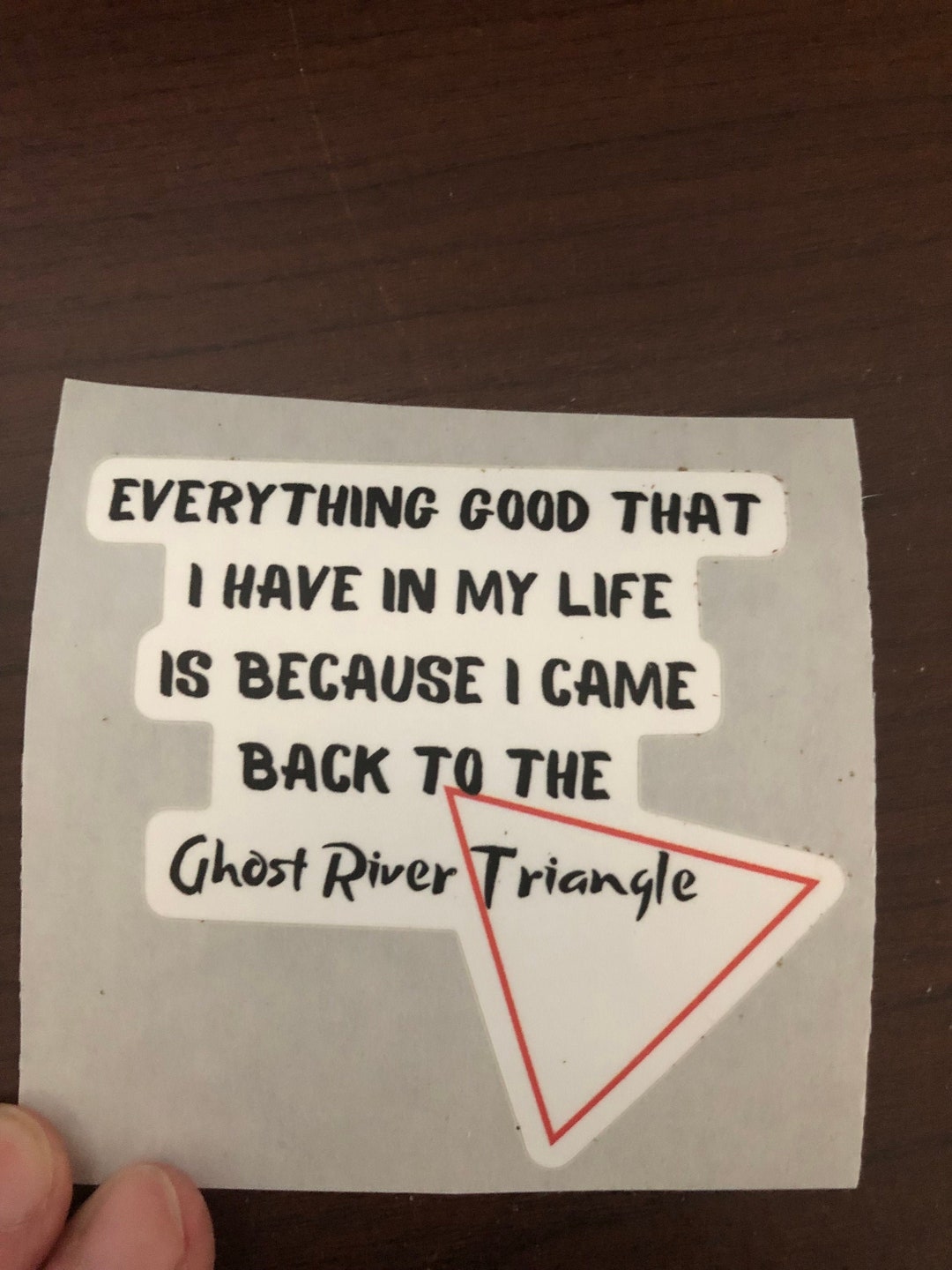 Ghost River Triangle - Wynonna Earp Sticker - Etsy