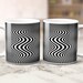 Optical Illusion Wavy Lines Ceramic Mug 11oz Geometric Abstract Pattern ...