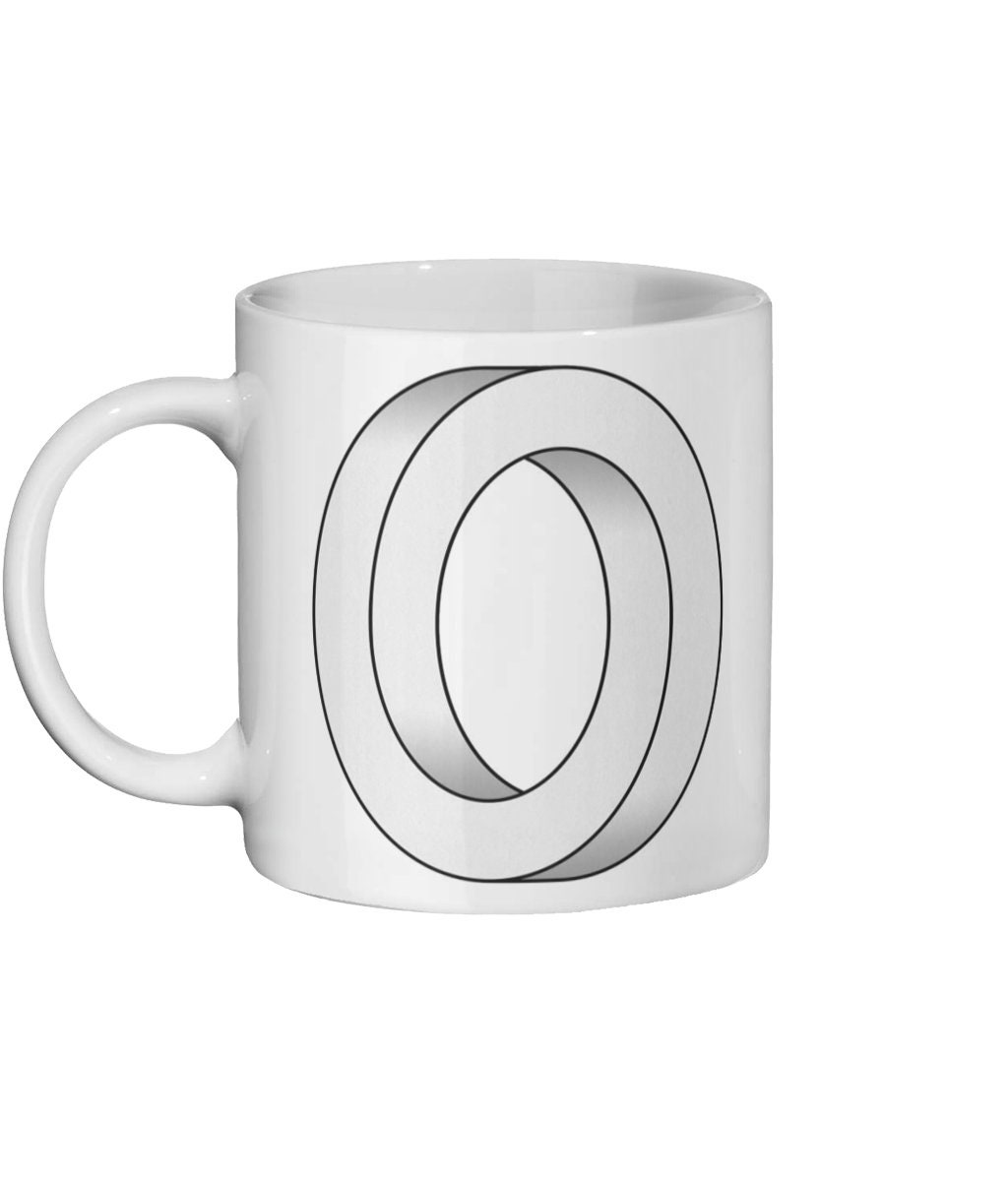 Optical Illusion Ceramic Mug Impossible Oval Design 11oz Coffee Tea Hot ...