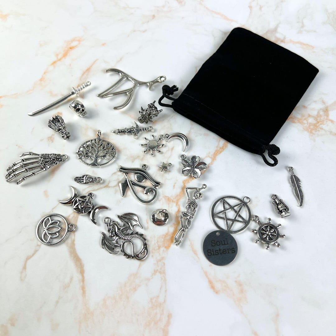 Charm Casting Set, Witch Divination Tool, Bundle of Charms With Their ...