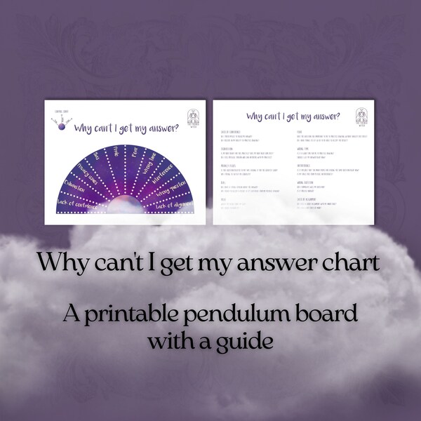 Pendulum Board Printable - Etsy