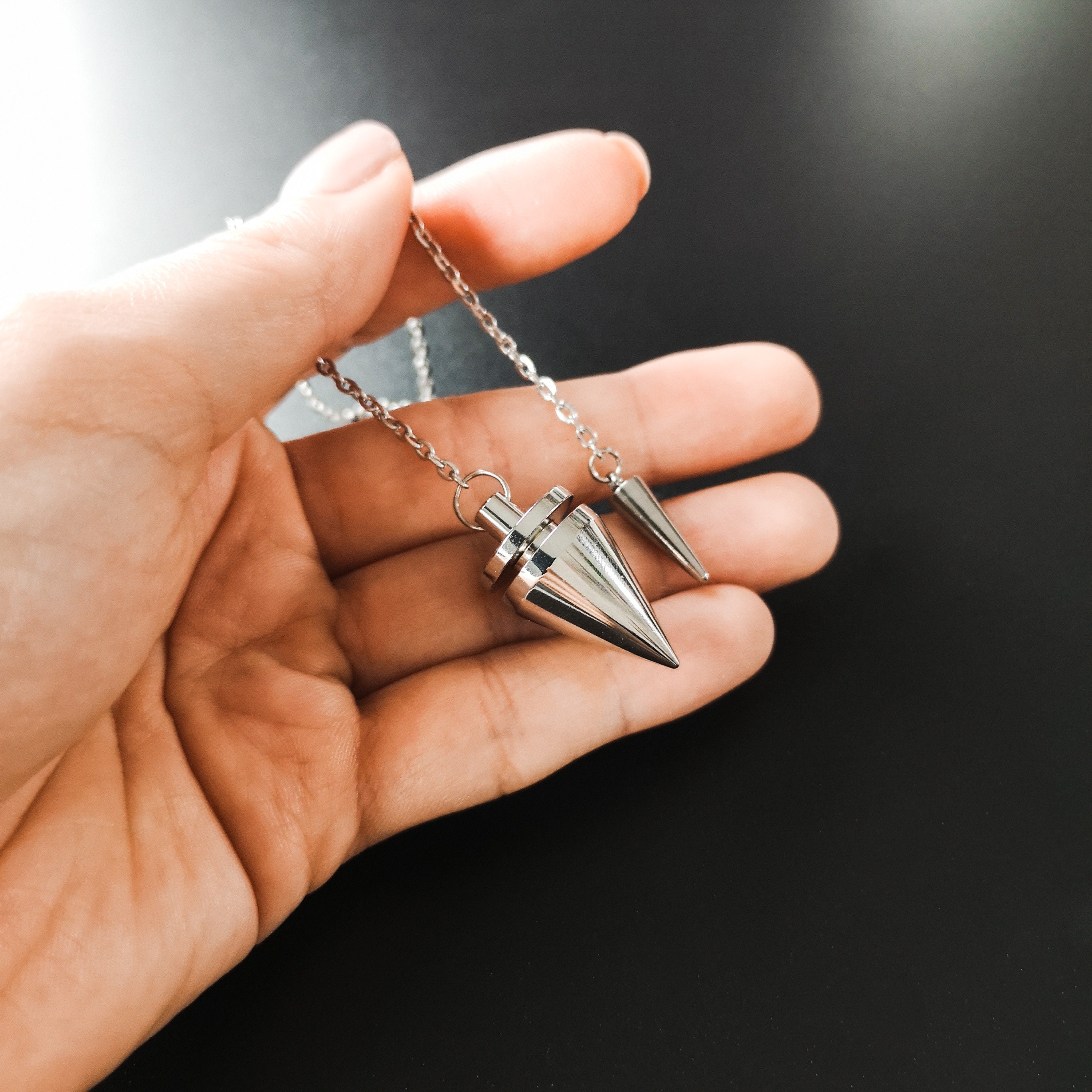 Cone and Coil Divination Pendulum Elegant Dowsing Pendulum - Etsy