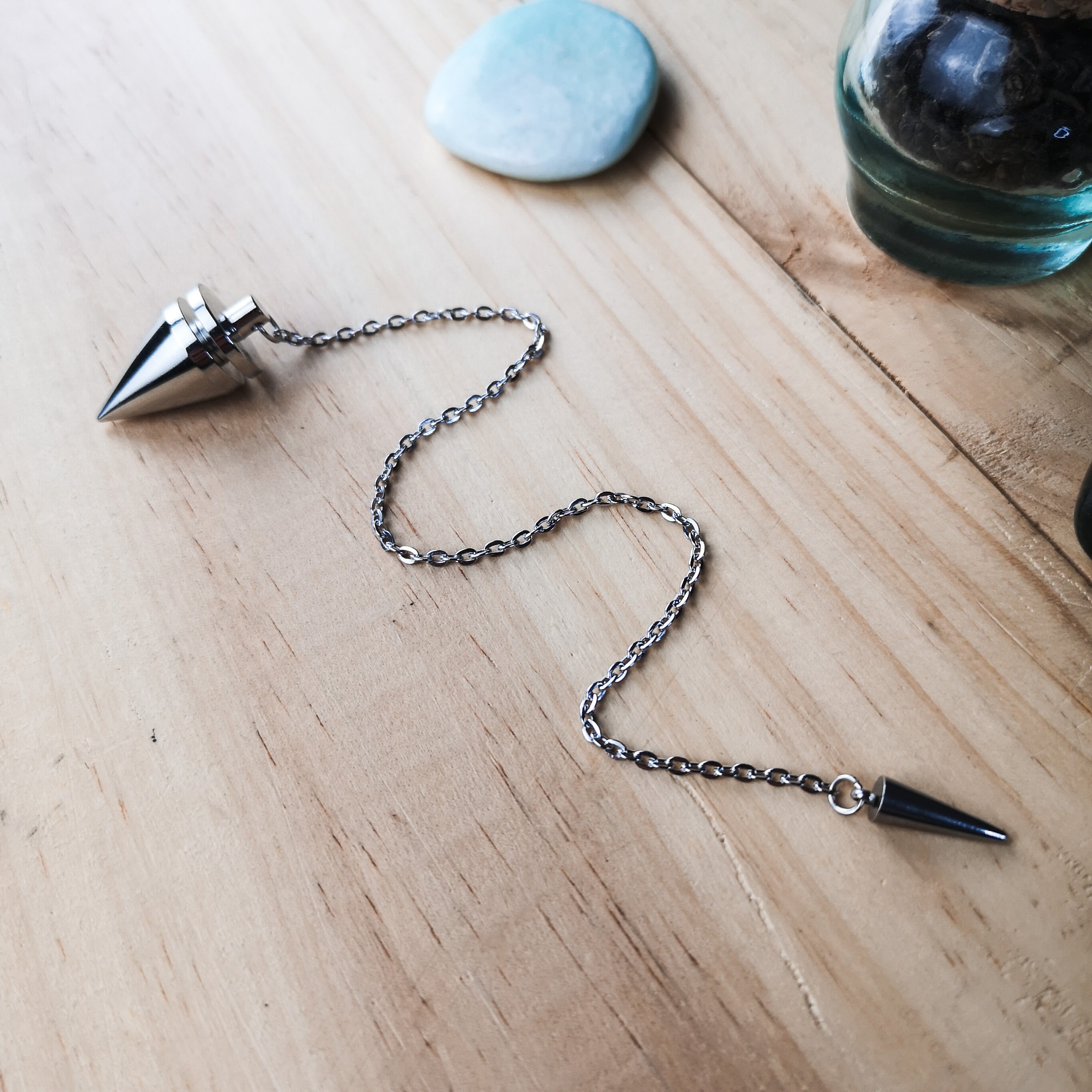 Cone and Coil Divination Pendulum Elegant Dowsing Pendulum - Etsy