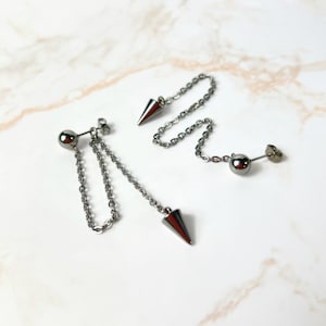 Secret Pendulum Earrings, Dowsing Divination Tool Jewelry, Stainless ...