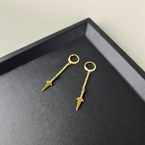 Kunai Earrings, Shinobi Ninja Jewelry, Gold-plated Stainless Steel - Etsy