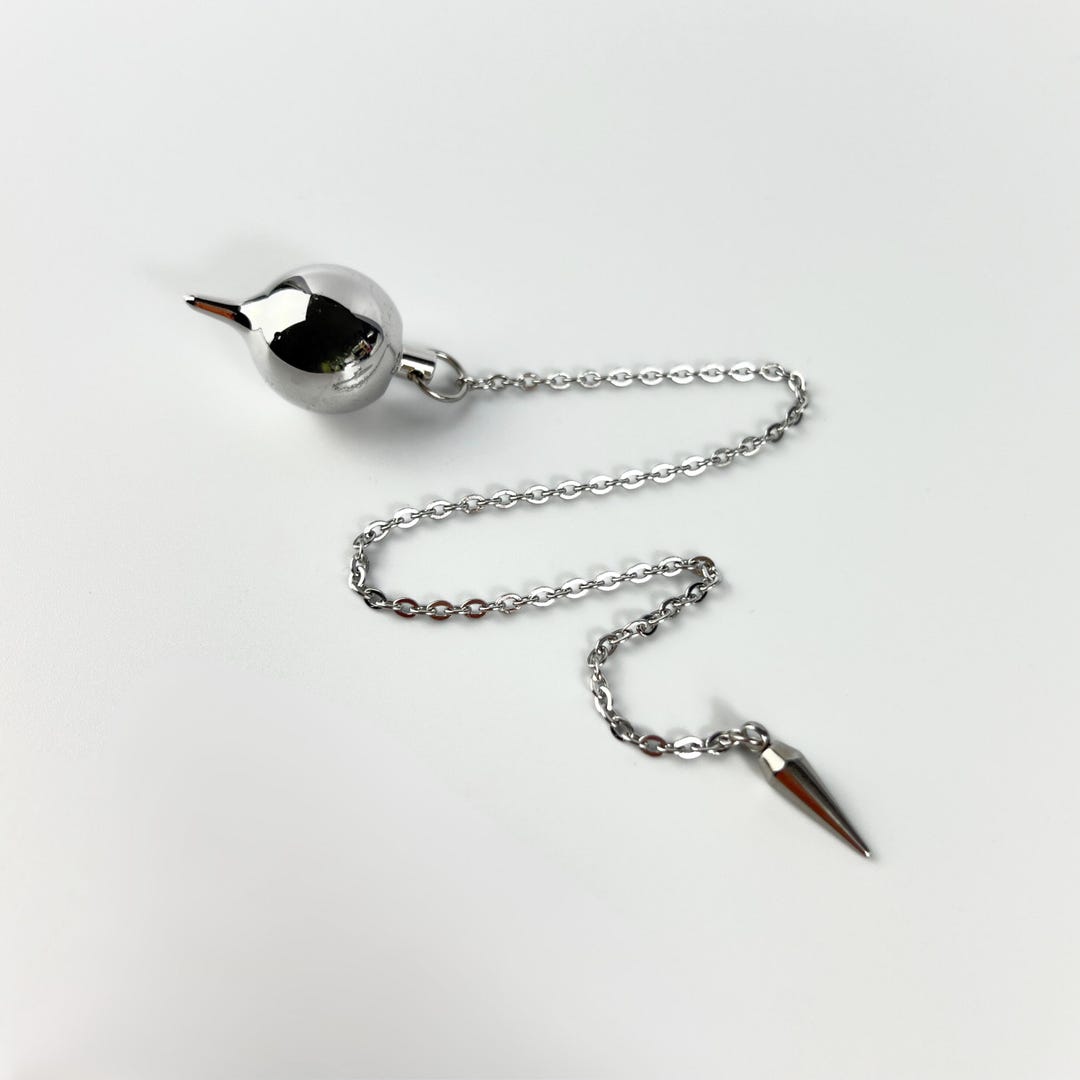 Round Teardrop Metal Pendulum, Classic Dowsing Tool for Divination ...