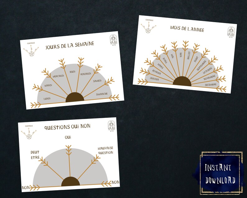 5 Planches De Pendule à Imprimer Pack De Démarrage Langue - Etsy