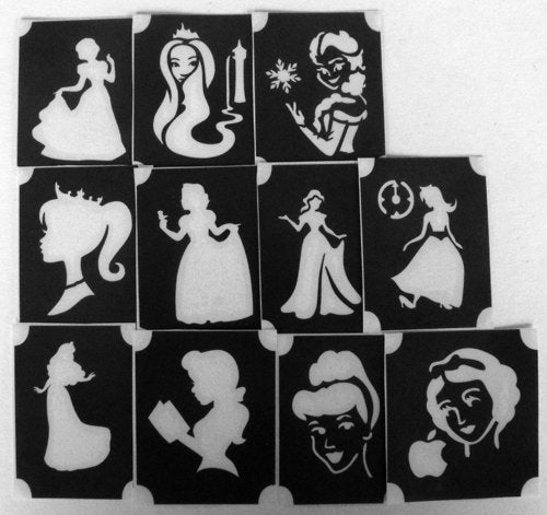 Glitter Tattoo Bm2019 Set PRINCESSES Princess Designs Fairytail ...