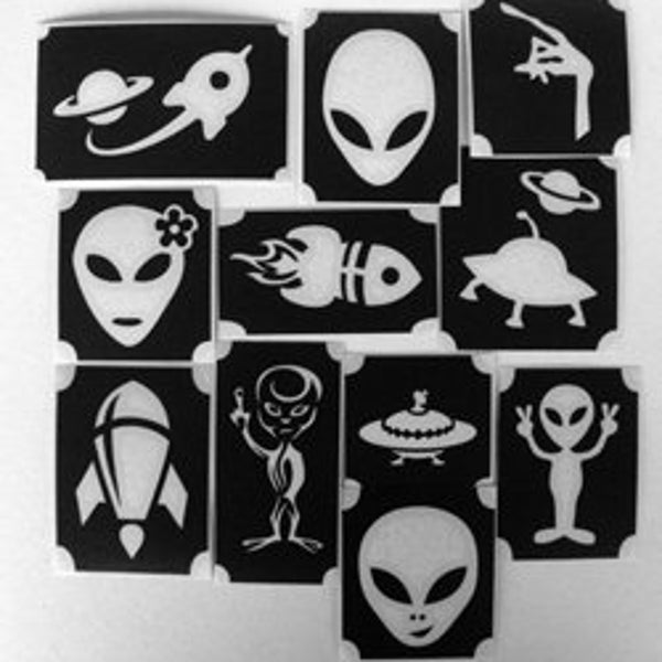 Alien Face Stencils - Etsy