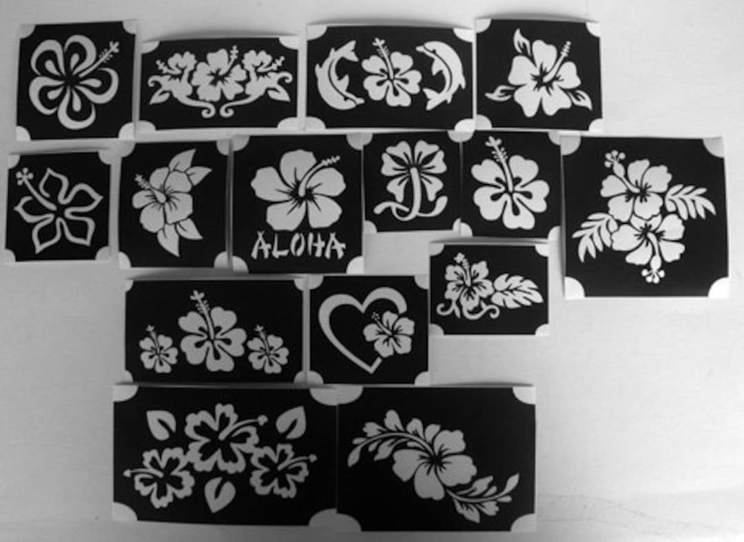 Aloha Flower Stencil