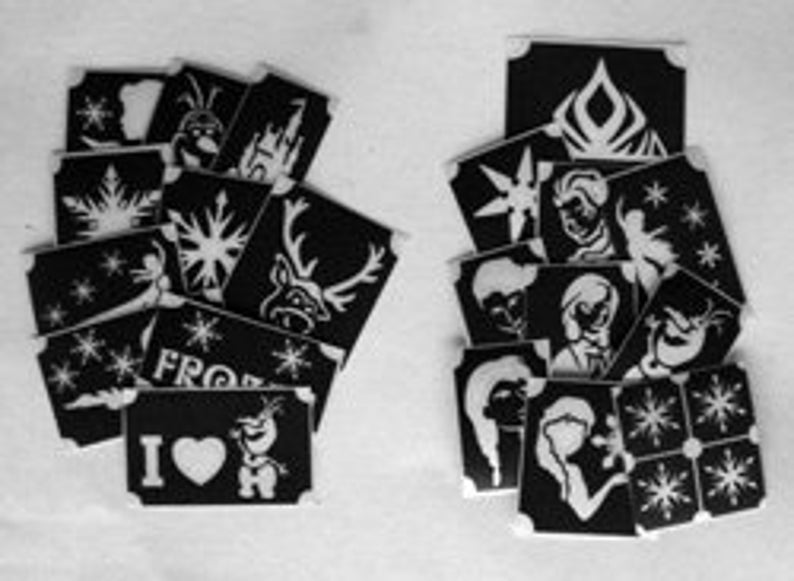 Glitter Tattoo Bm2017 Set FROZEN Designs GLITTERTATTOO 20 Different ...