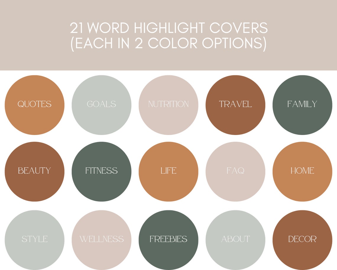 Sage Boho Instagram Highlight Covers Terracotta Highlight Covers Plant ...